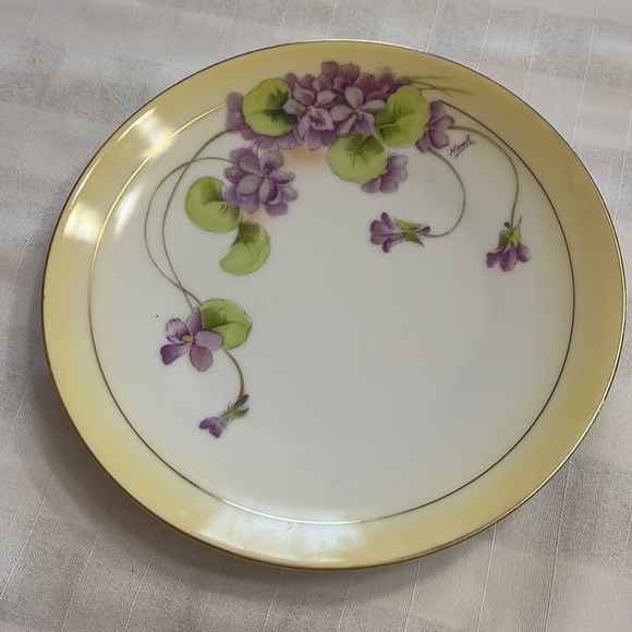 Antique | Dining | Antique Porcelain Plate Bavaria Hand Painted ...